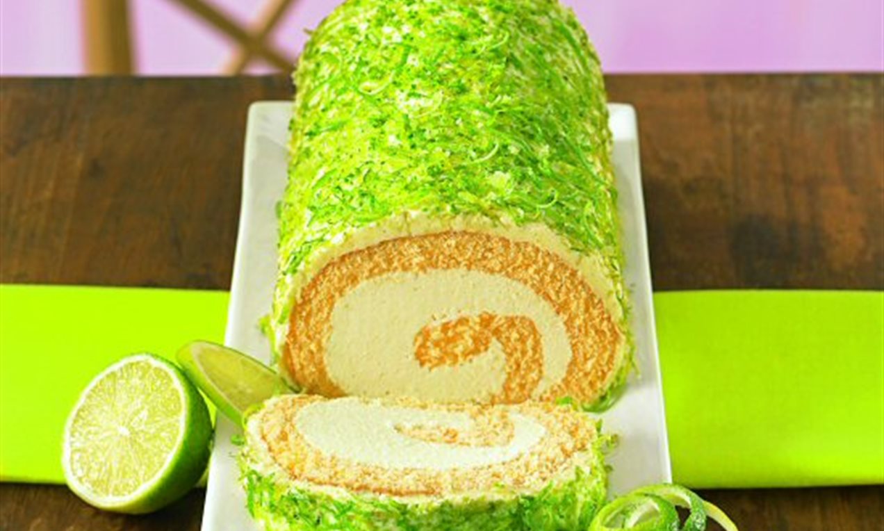 Limetten-Sahne-Rolle Rezept | Dr. Oetker