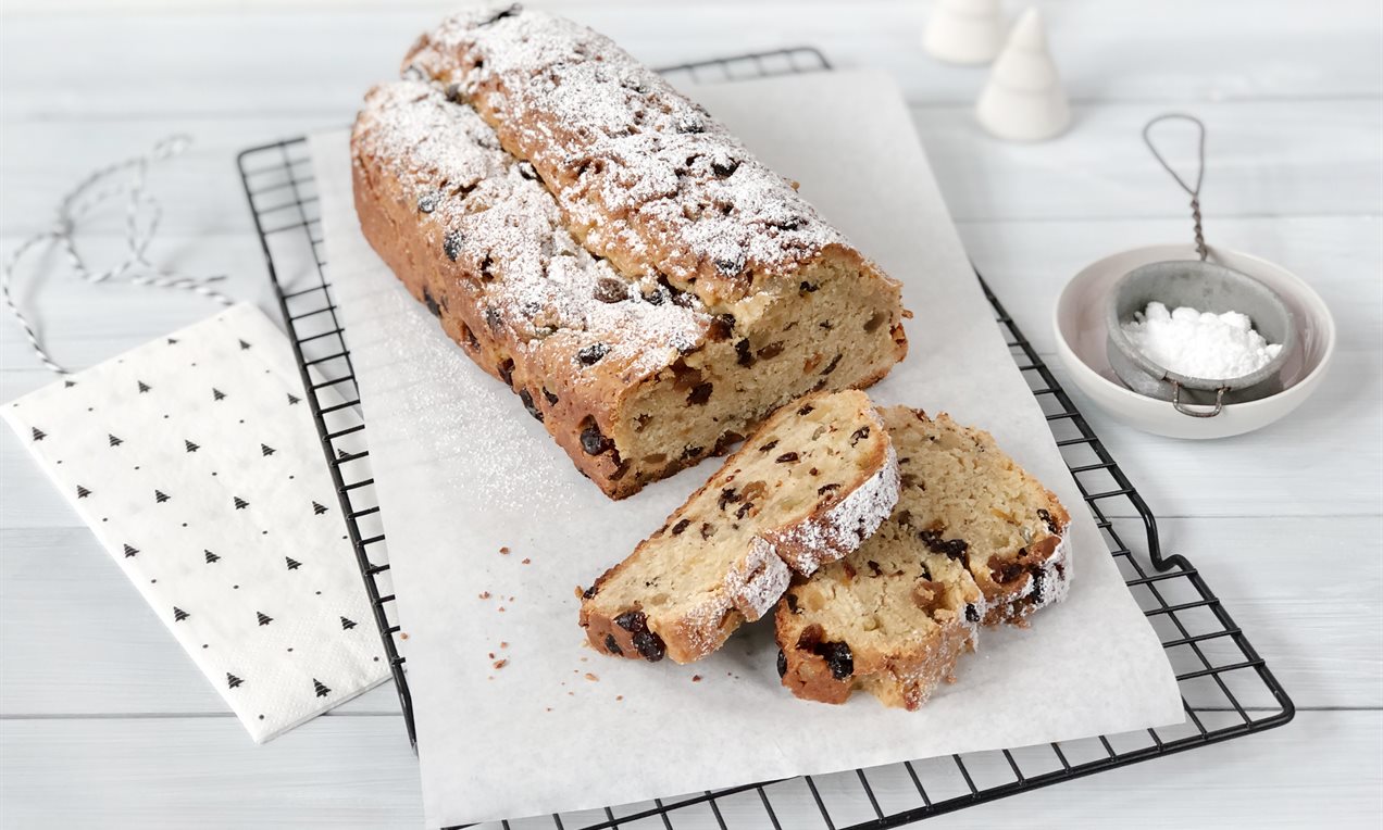 Elegantes Quarkstollen Mit Hefe Fotos