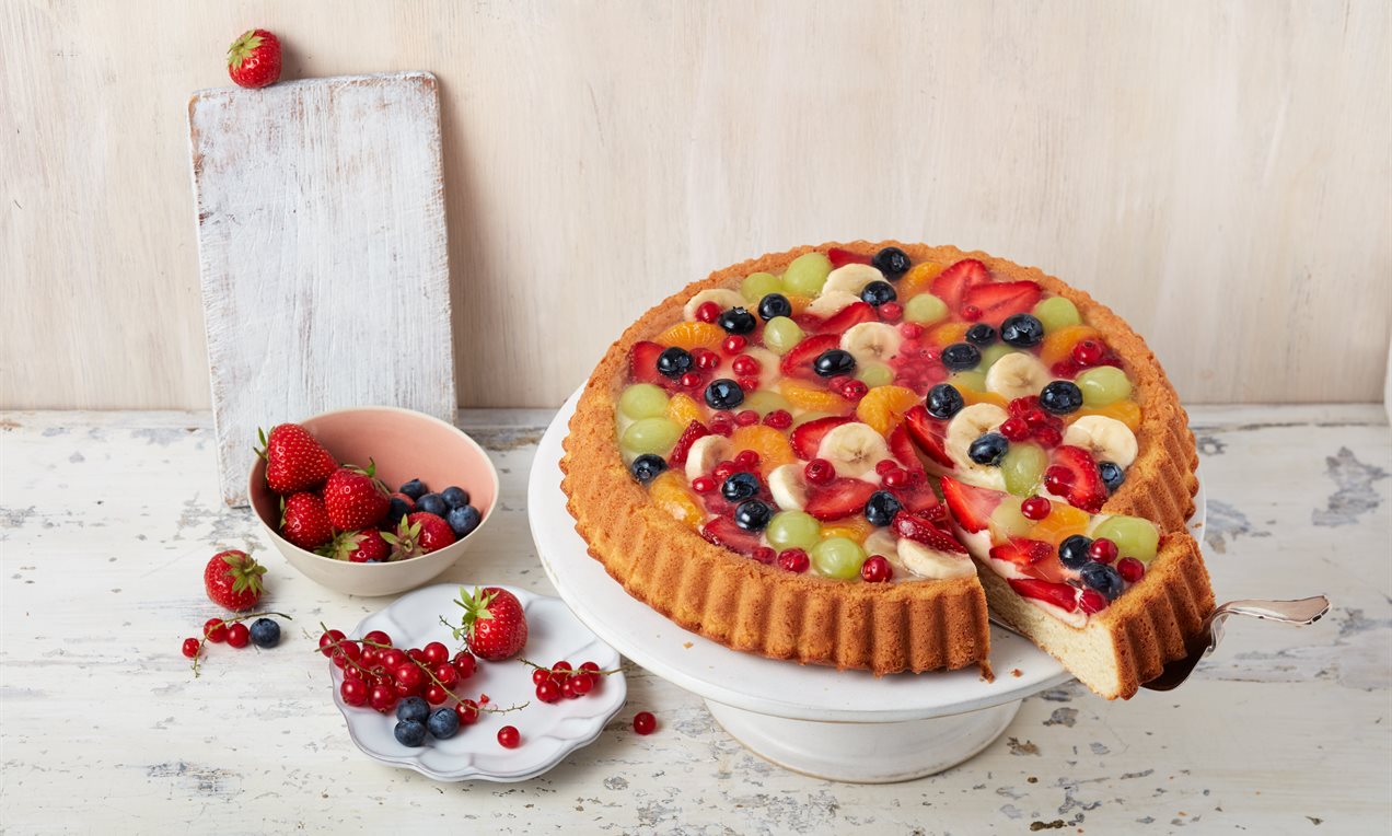 Obstkuchen mit Pudding Rezept | Dr. Oetker