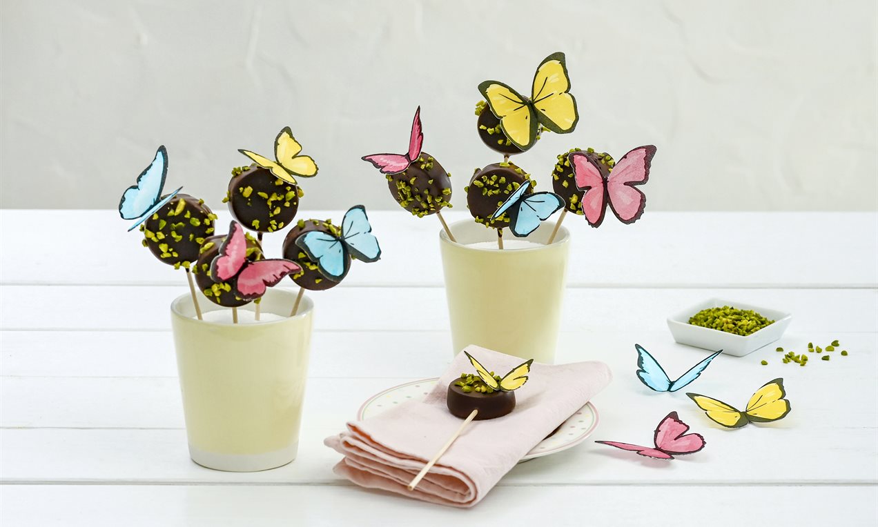 Cake-Pops mit Schmetterlingen Rezept | Dr. Oetker