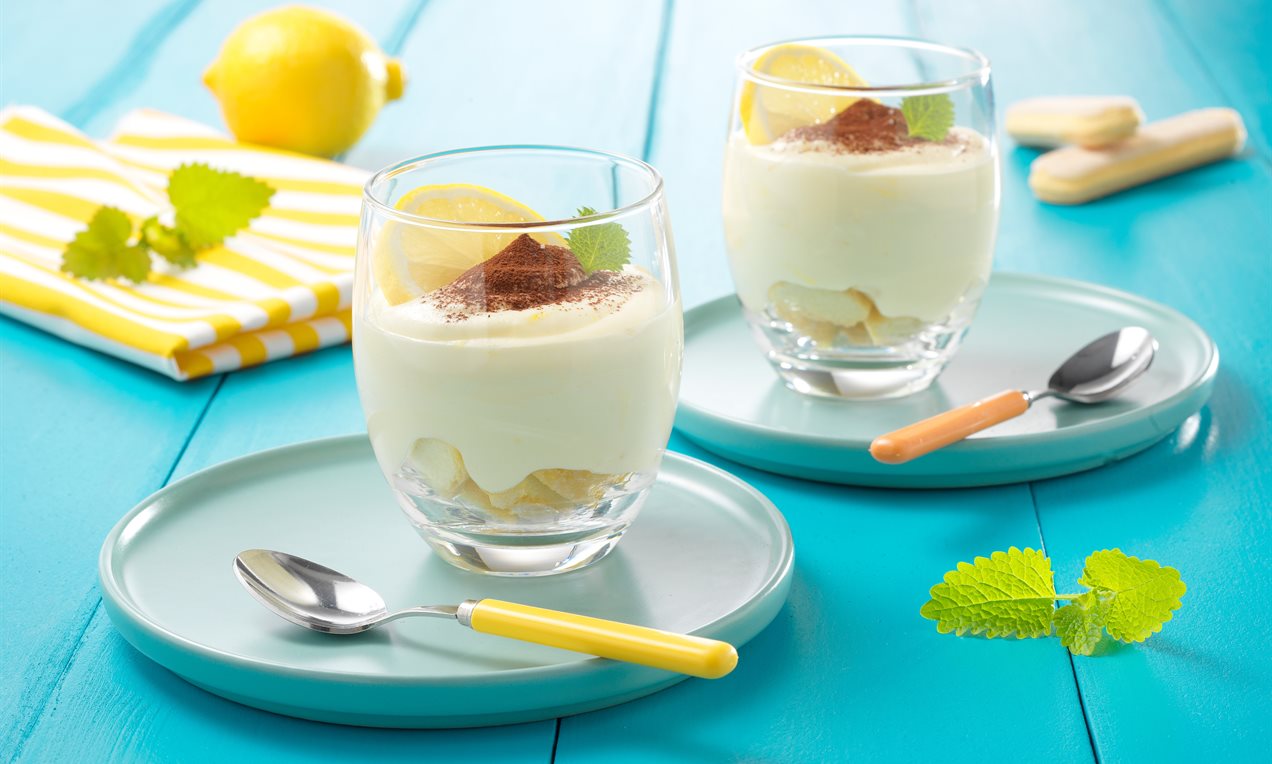Zitronen Tiramisu Im Glas