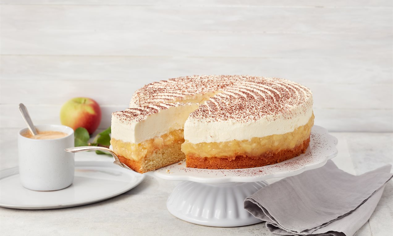 Apfel-Sahne-Torte Rezept | Dr. Oetker