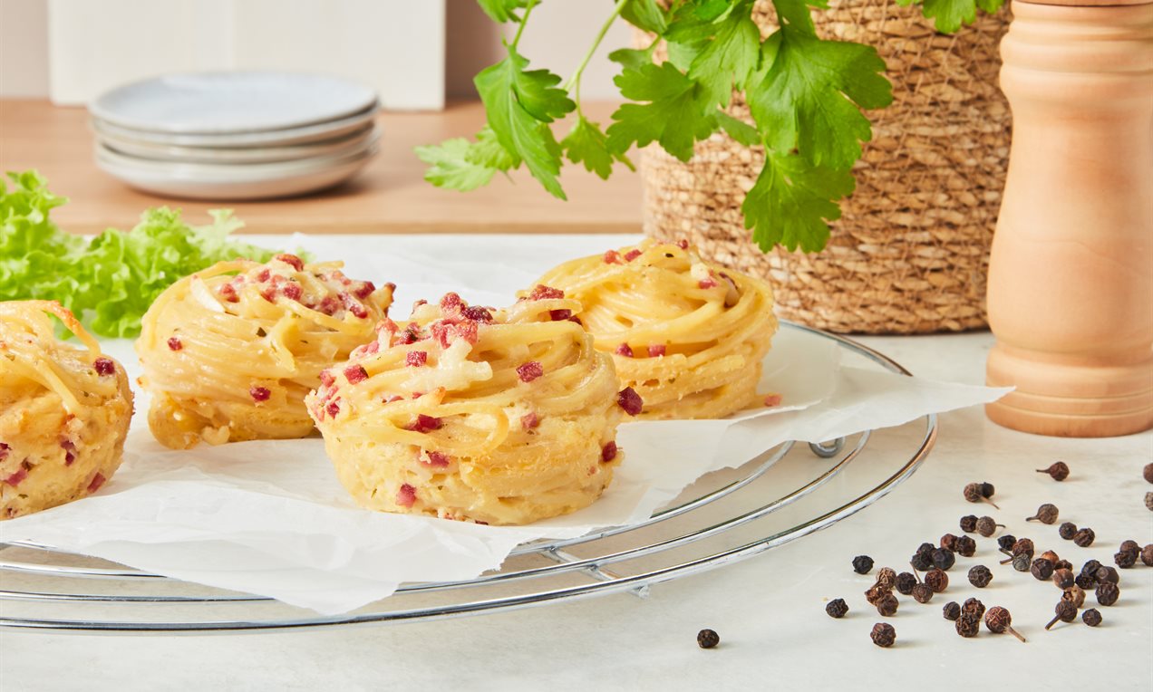 Spaghetti-Muffins Rezept | Dr. Oetker